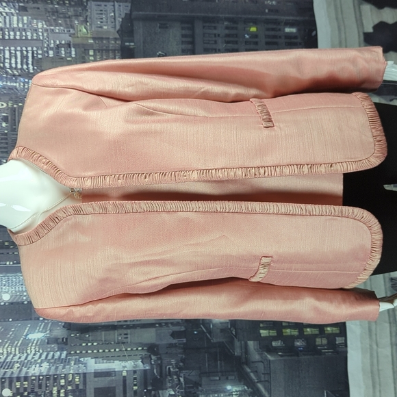 Kasper | Jackets & Coats | Kasper Sz 2 Two Piece Rose Gold Sea Glass ...